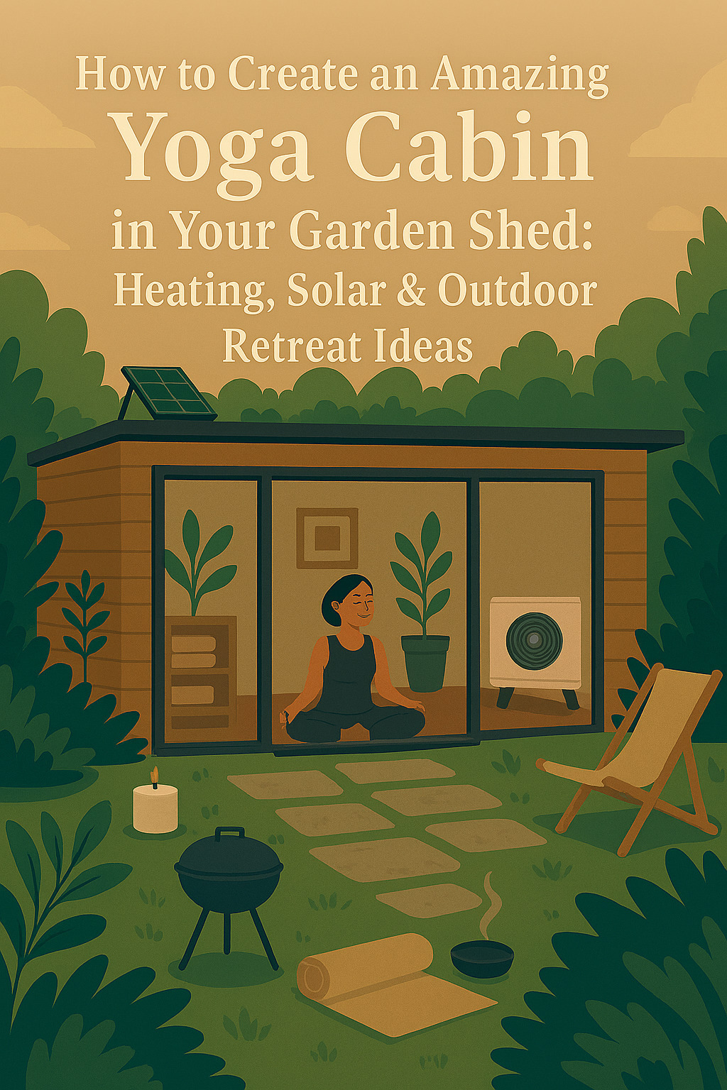 How To Create An Amazing Yoga Cabin In Your Garden Shed - Shedblog.co.uk
